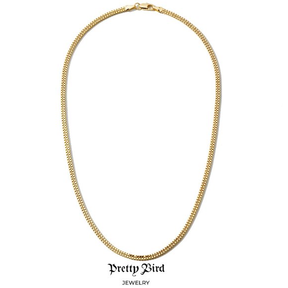 Pretty Bird Jewelry | Jewelry | 8k Yellow Gold Plated Double Box Chain ...